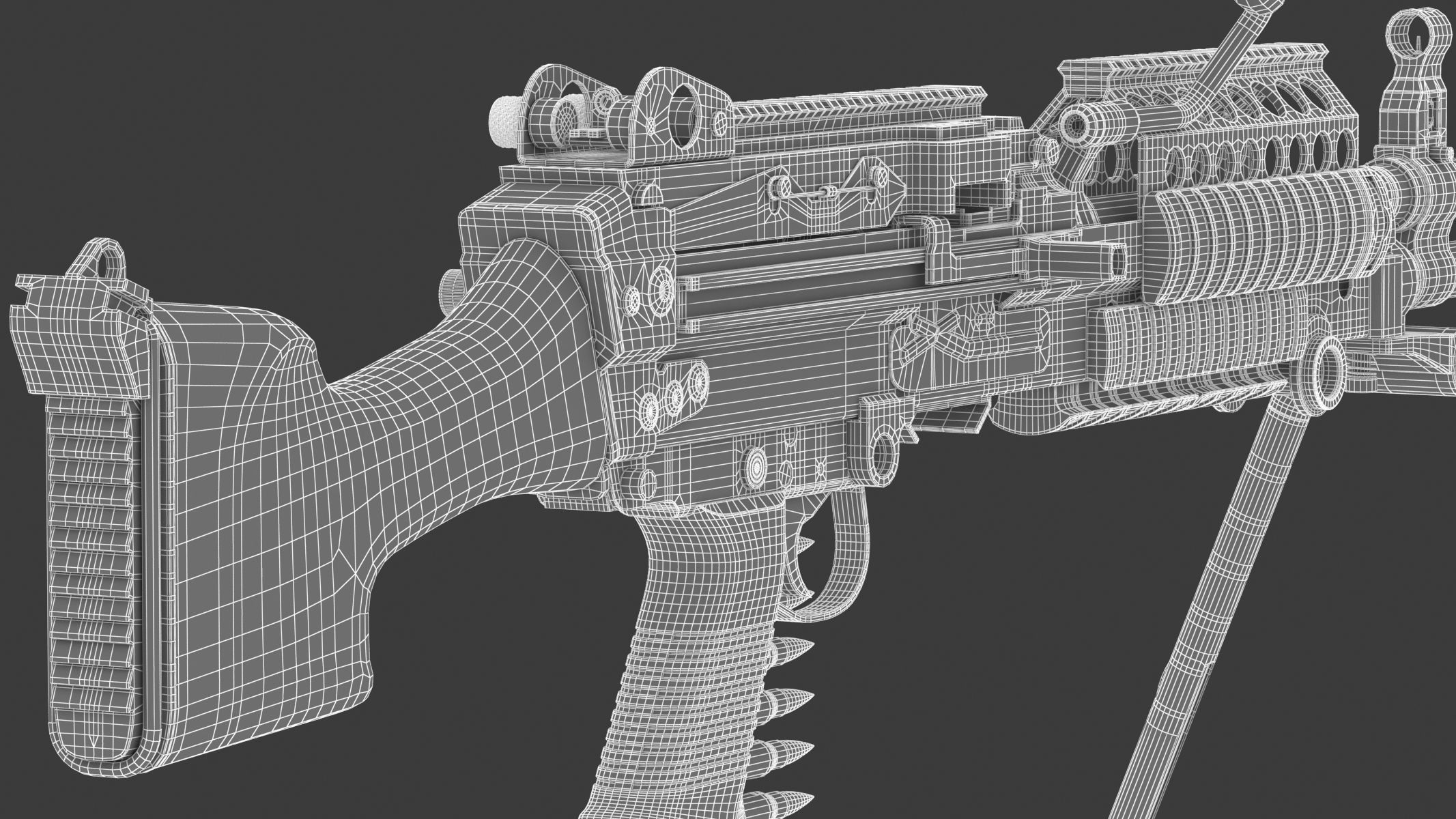 Mk 48 Machine Gun 3D model | CGTrader