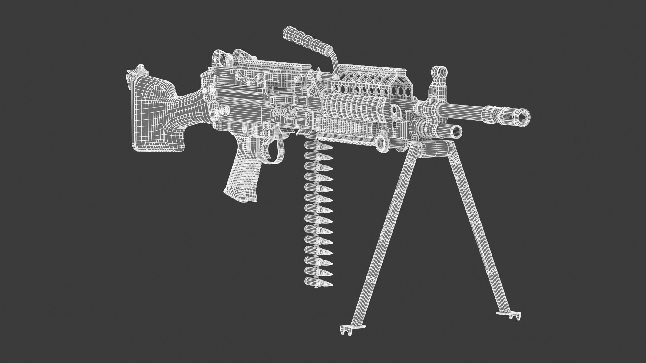 Mk 48 Machine Gun 3D model | CGTrader
