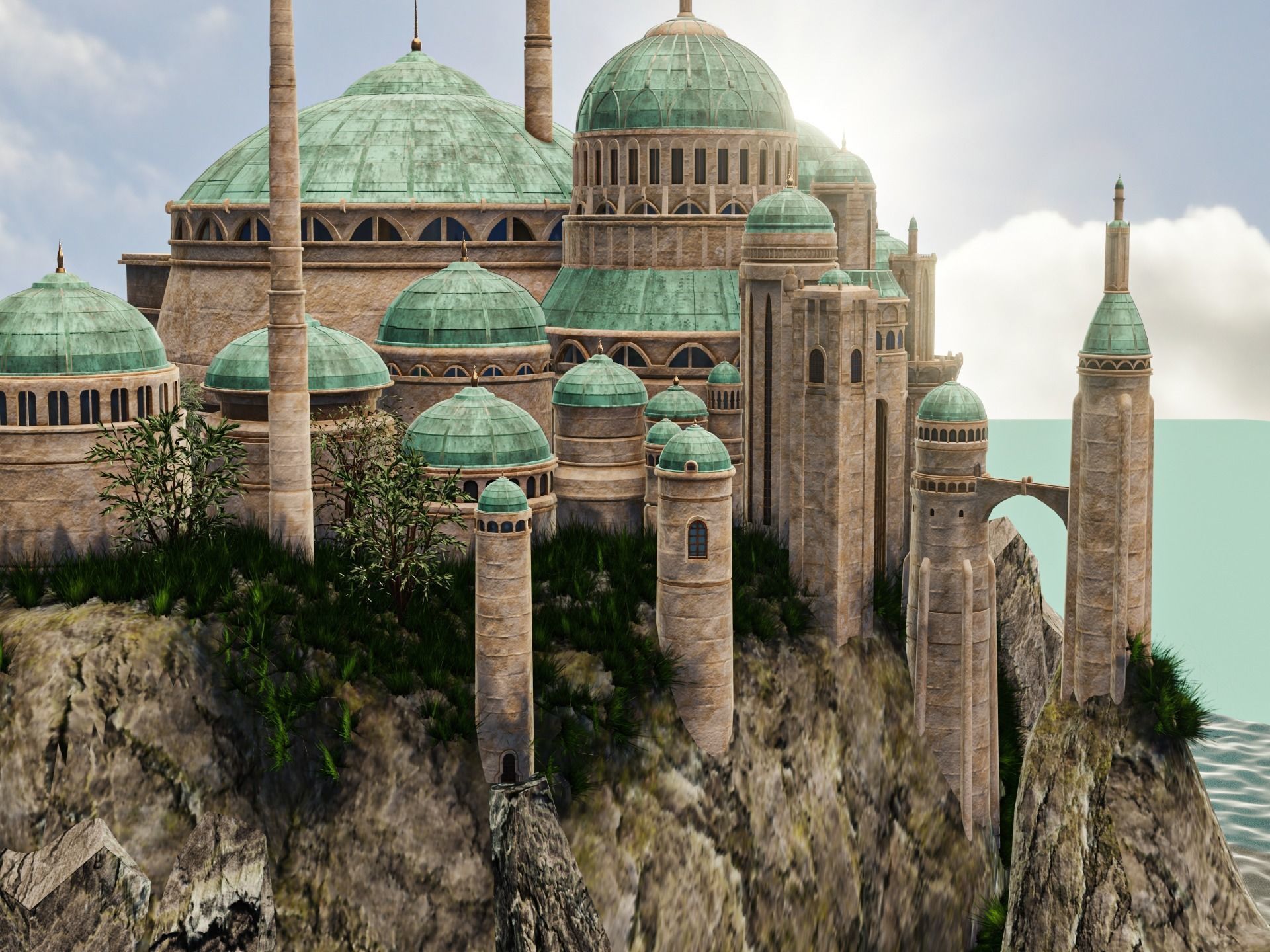 Theed Royal Palace -Naboo - Star Wars 3D model | CGTrader