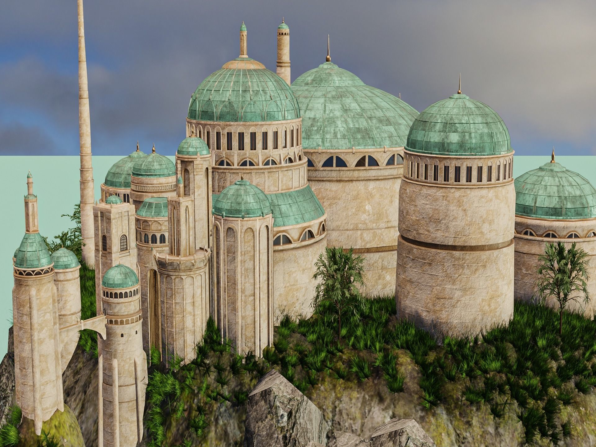 Theed Royal Palace -Naboo - Star Wars 3D model | CGTrader