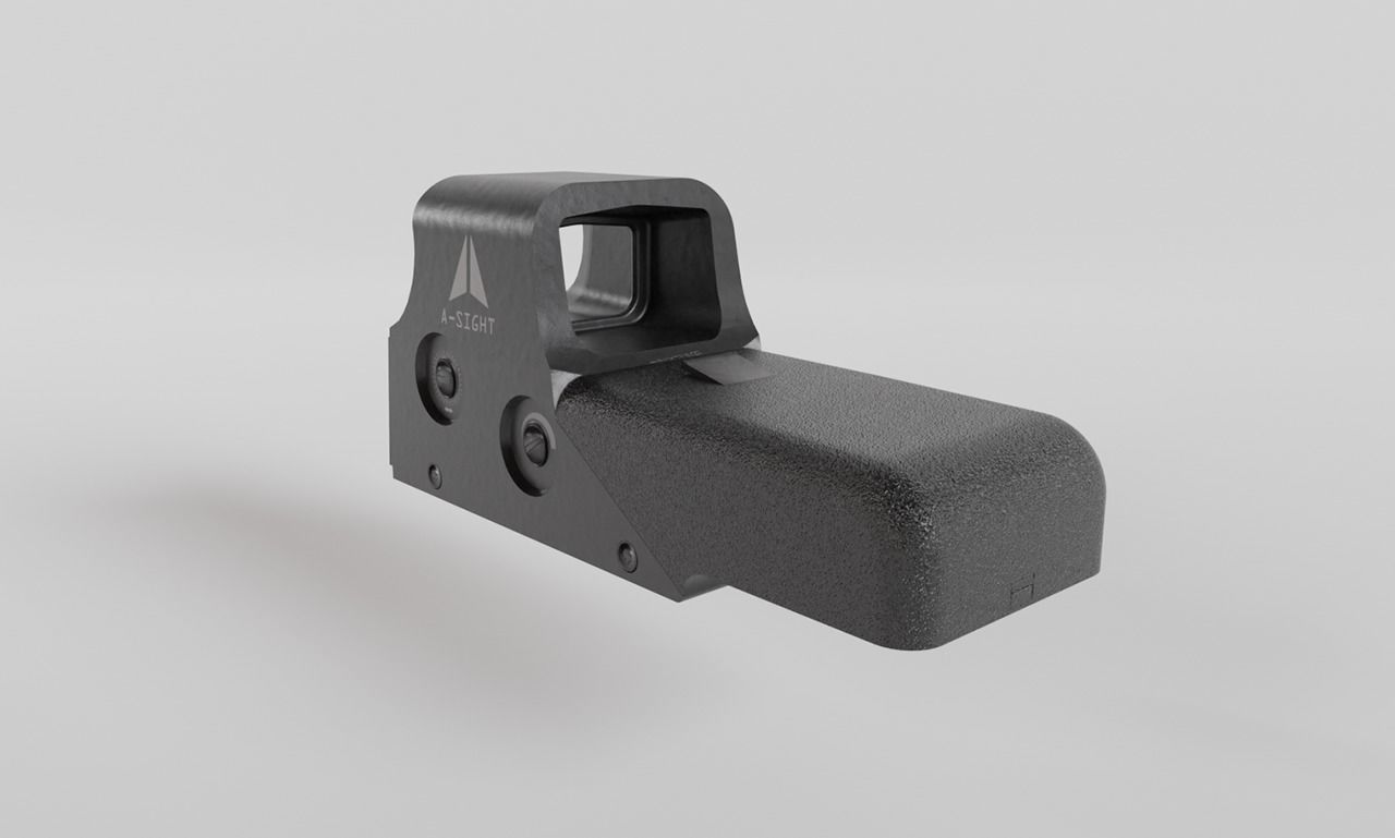 Holographic Weapon Sights free VR / AR / low-poly 3D model | CGTrader
