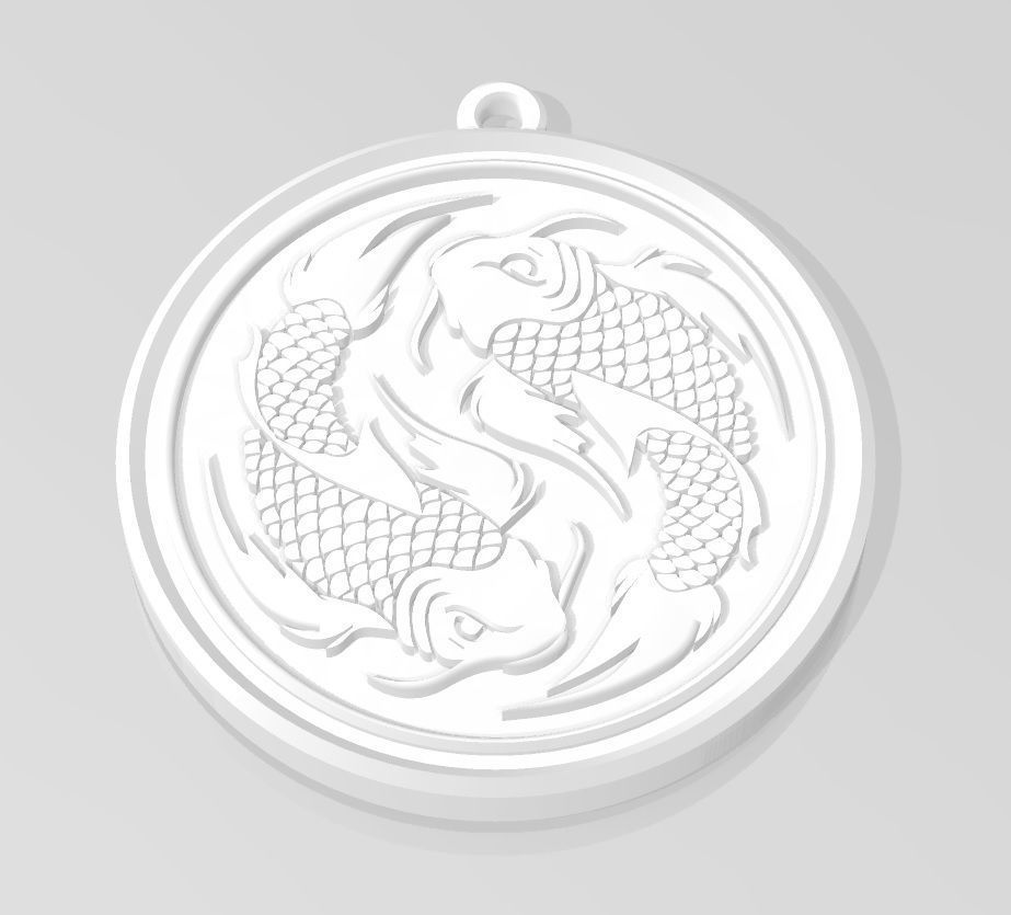 HM Fish Keychain 3D model 3D printable | CGTrader