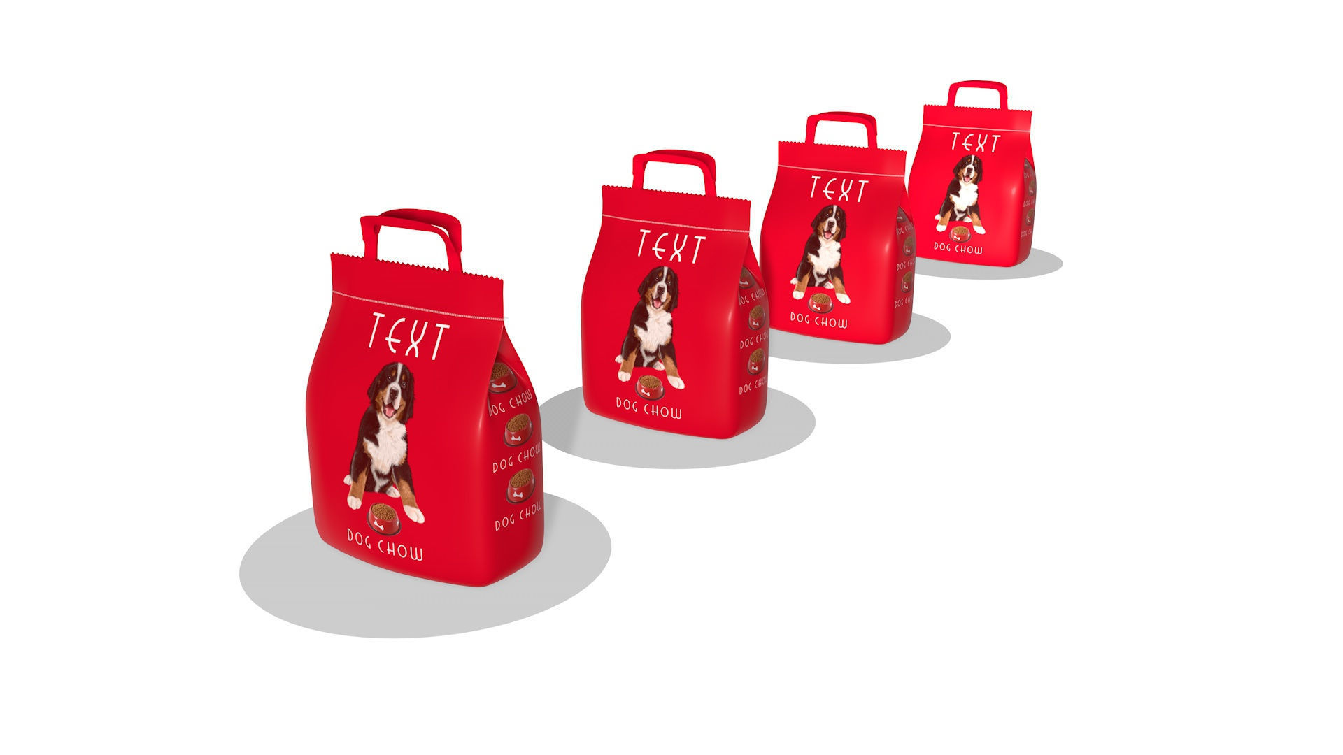 Dog Chow Package 3D model | CGTrader