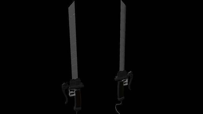 attack on titan odm gear 3D model | CGTrader