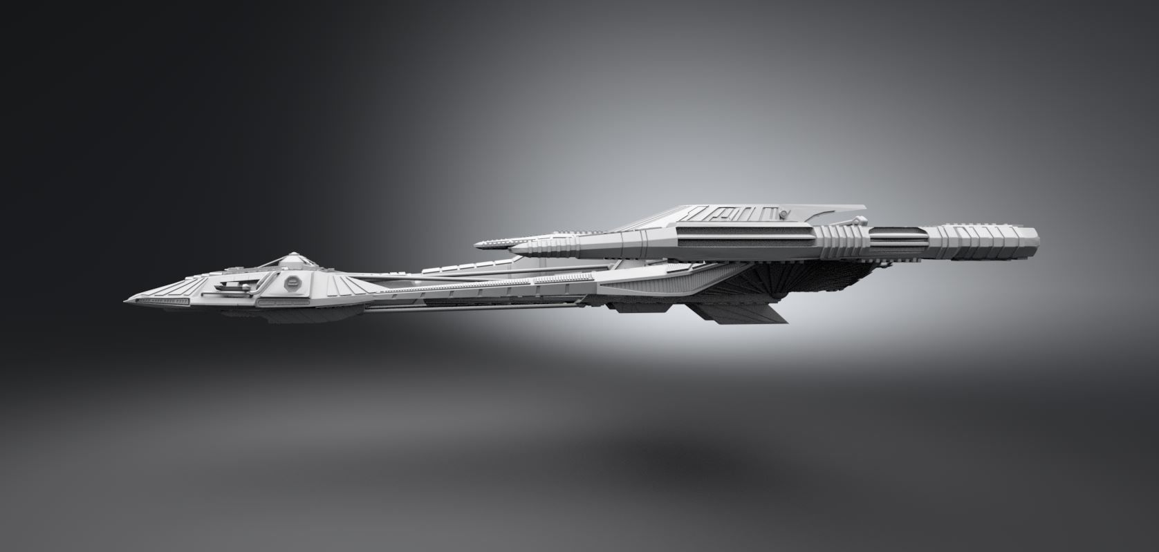 Klingon Raptor scale model 3D model 3D printable | CGTrader