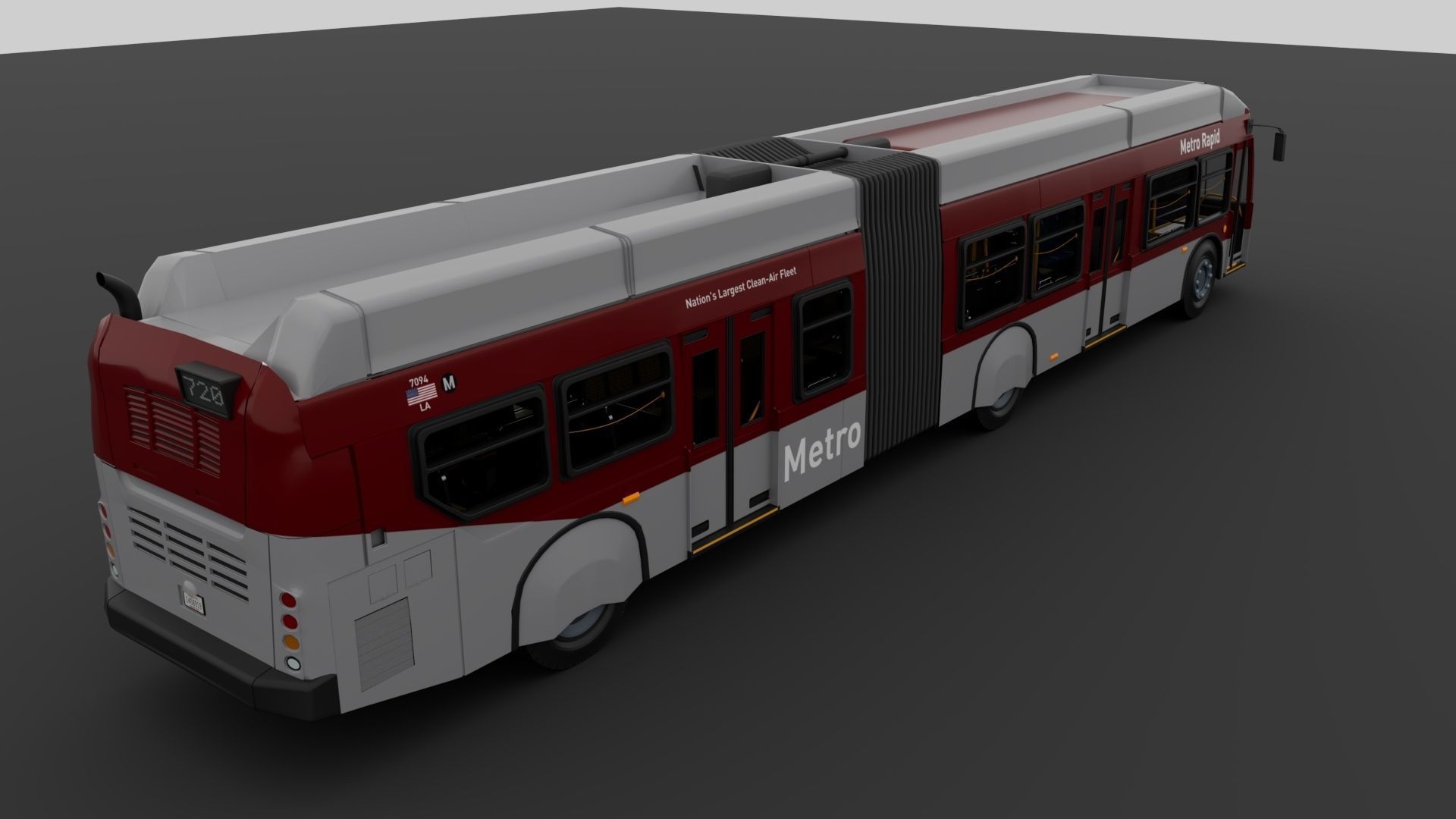 3D New Flyer XN40 articulated 3D model | CGTrader