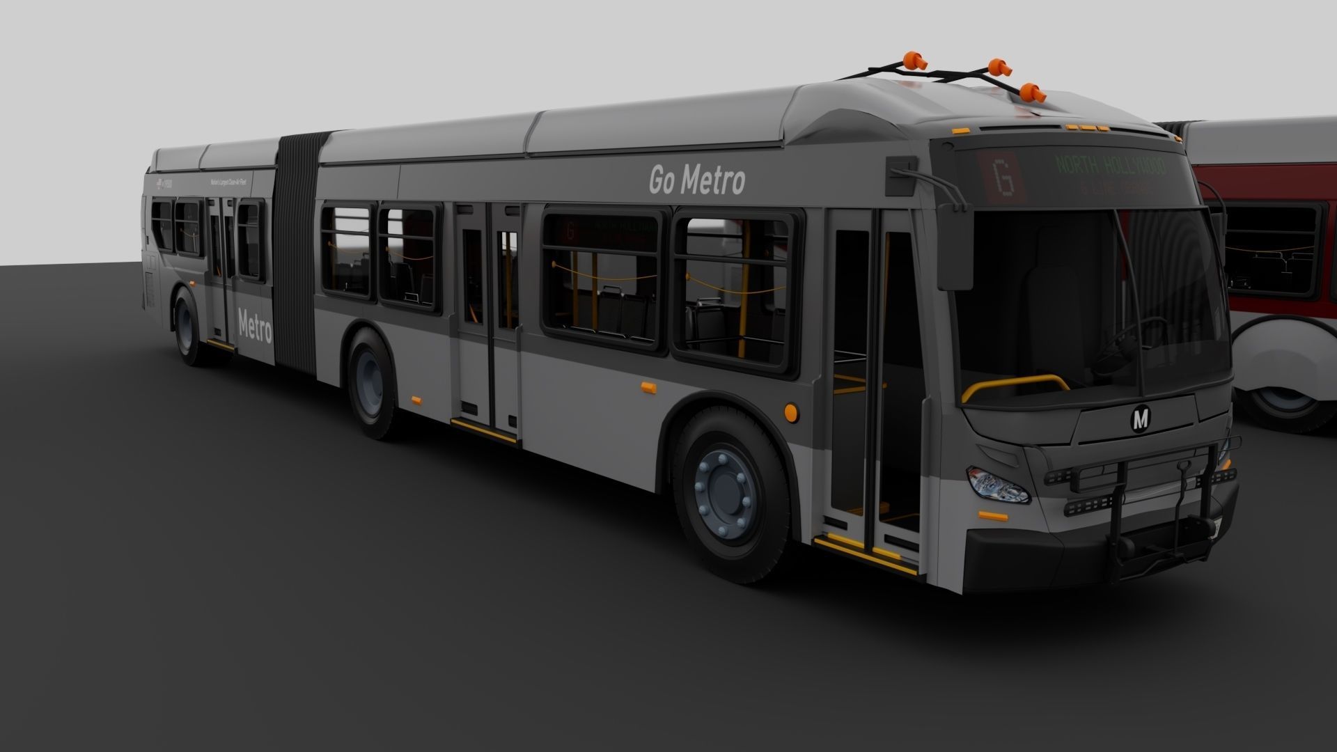 New Flyer XN40 articulated Electric 3D model | CGTrader