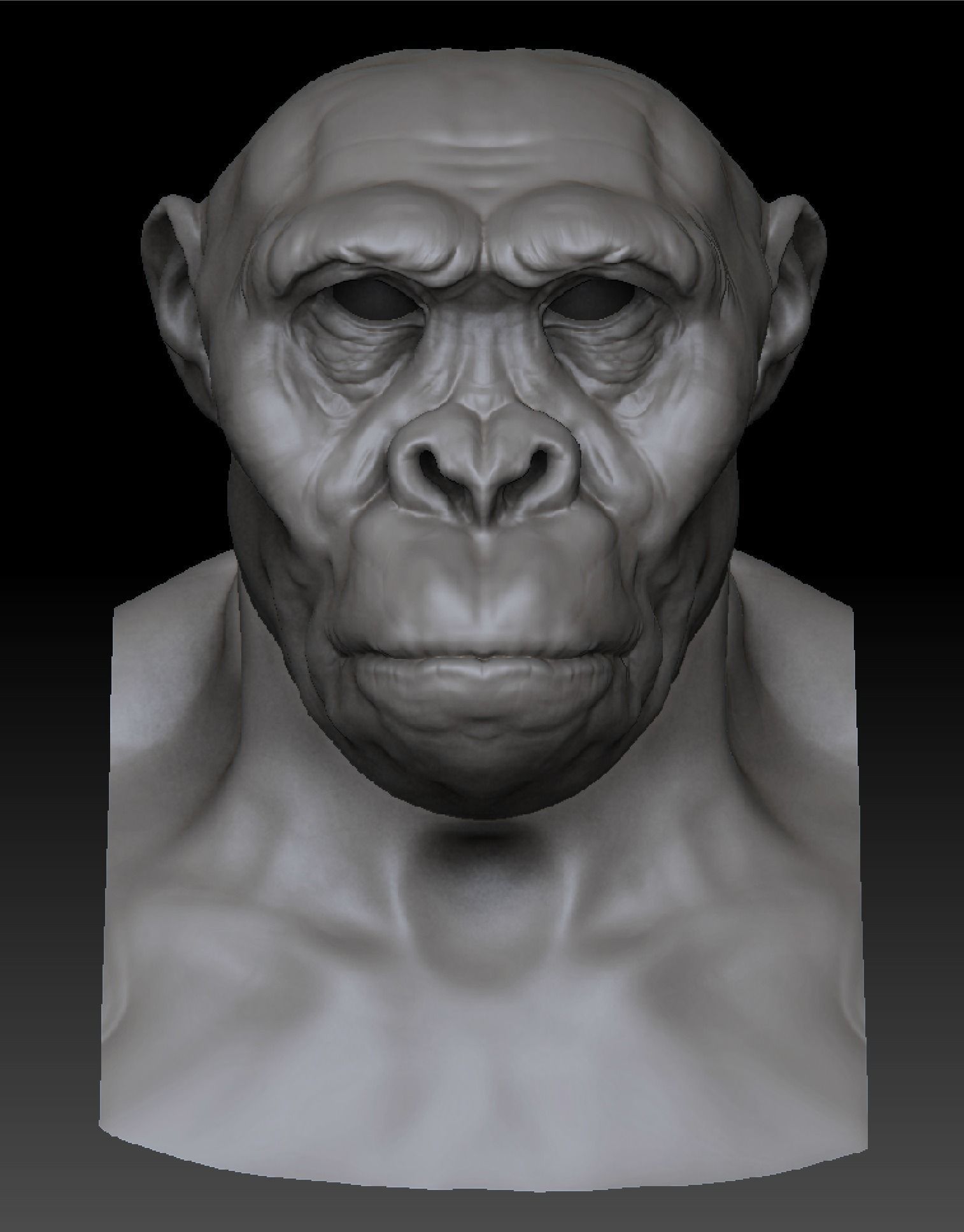 Ape Head 3D printing 3D model | CGTrader