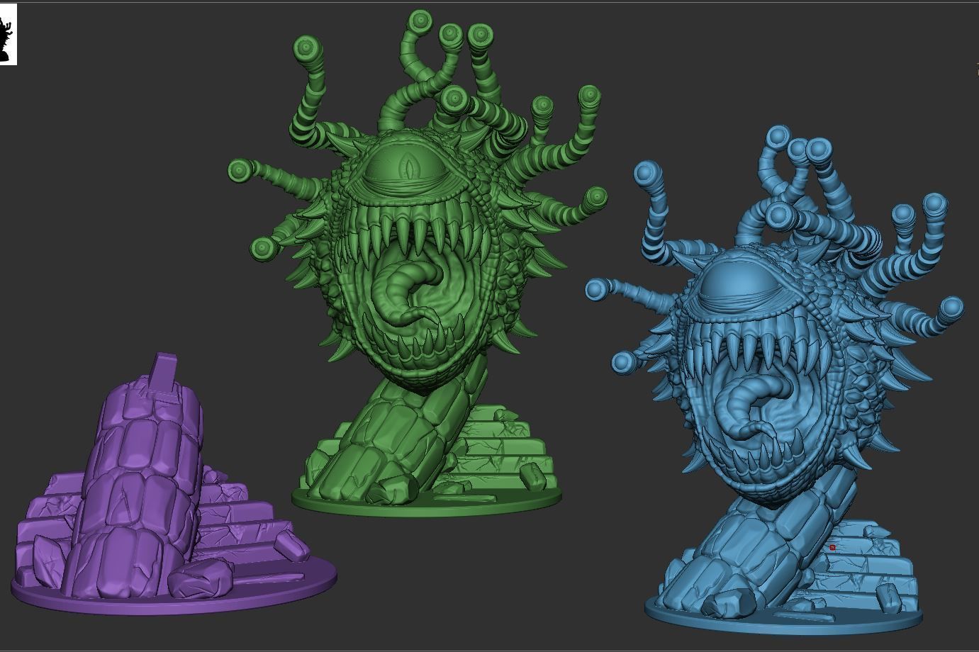 Beholder DnD Monster 3D model 3D printable | CGTrader