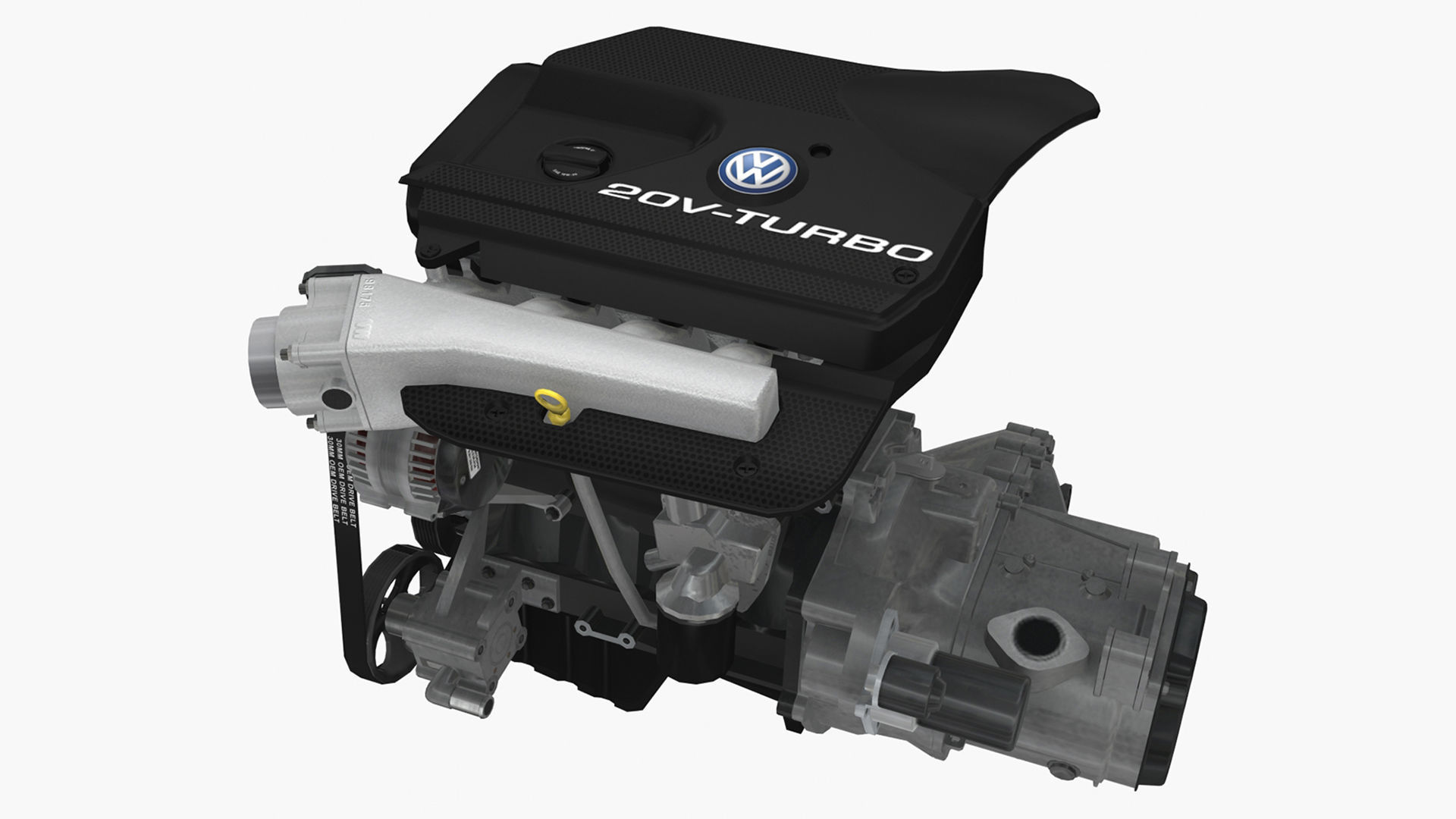 3D model Volkswagen EA113 AWP 20v Turbo engine VR / AR / low-poly ...