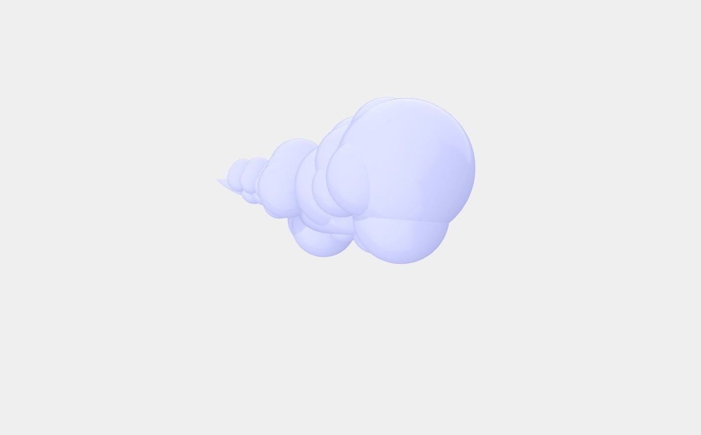 Cartoon Bubble Cloud free 3D model | CGTrader