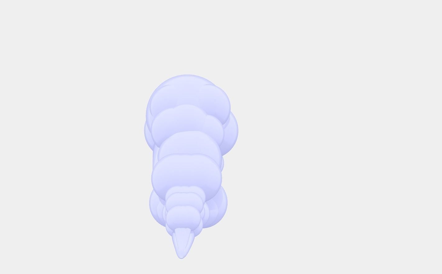 Cartoon Bubble Cloud free 3D model | CGTrader