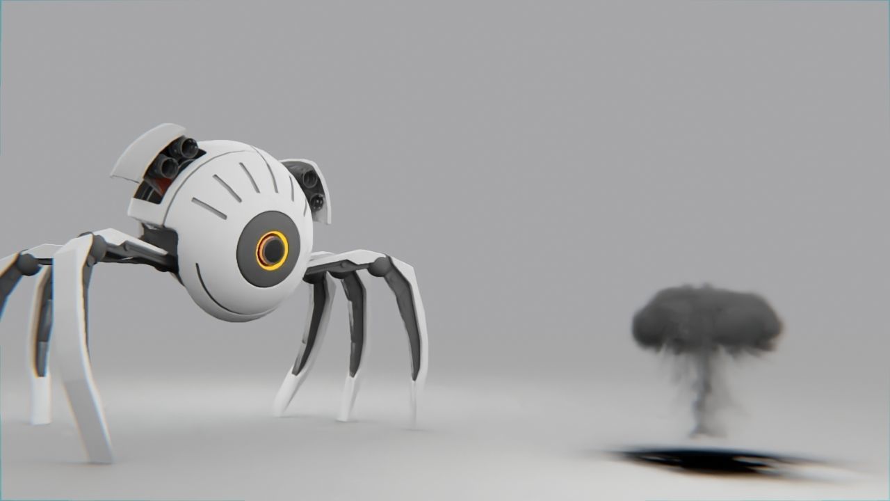 spider robot rigged - animated 3D model animated rigged | CGTrader