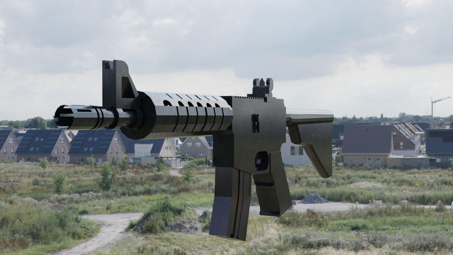 M4 A4 assualt weapon lowpoly free VR / AR / low-poly 3D model | CGTrader