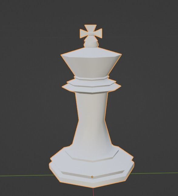 3D model Low-Poly Chess set and individual pieces VR / AR / low-poly ...