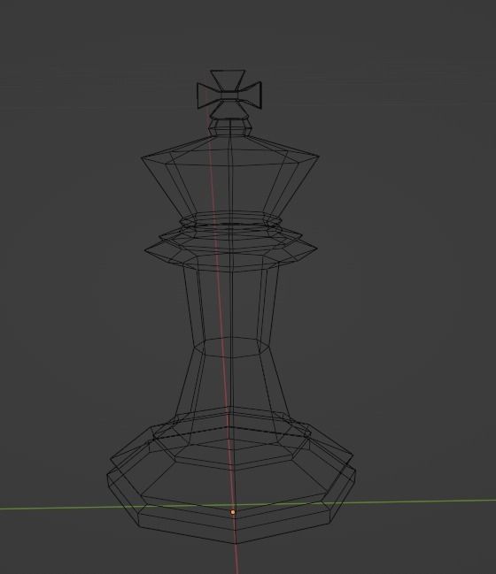 3D model Low-Poly Chess set and individual pieces VR / AR / low-poly ...