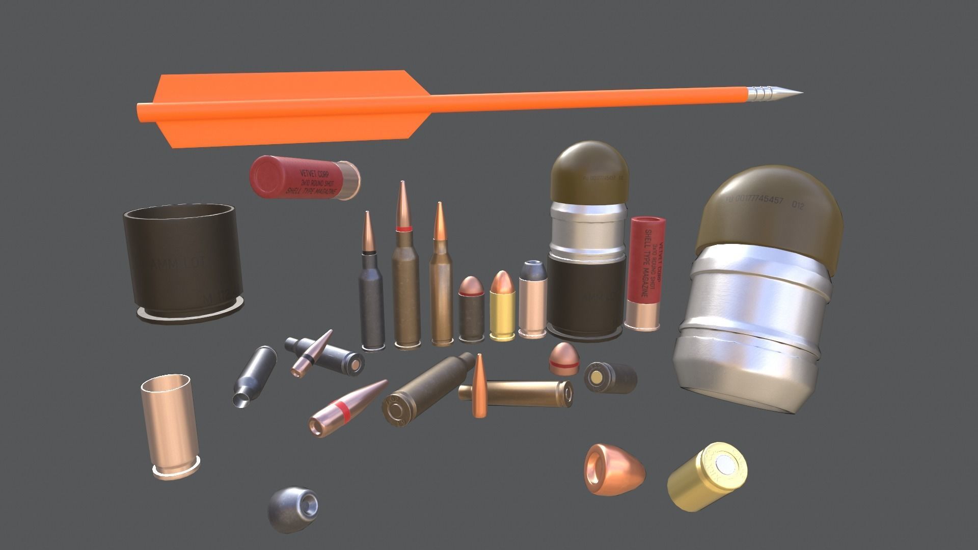 3D model The ammo kit VR / AR / low-poly | CGTrader