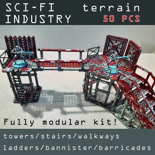 SCI-FI MODULAR TERRAIN 3D model | CGTrader