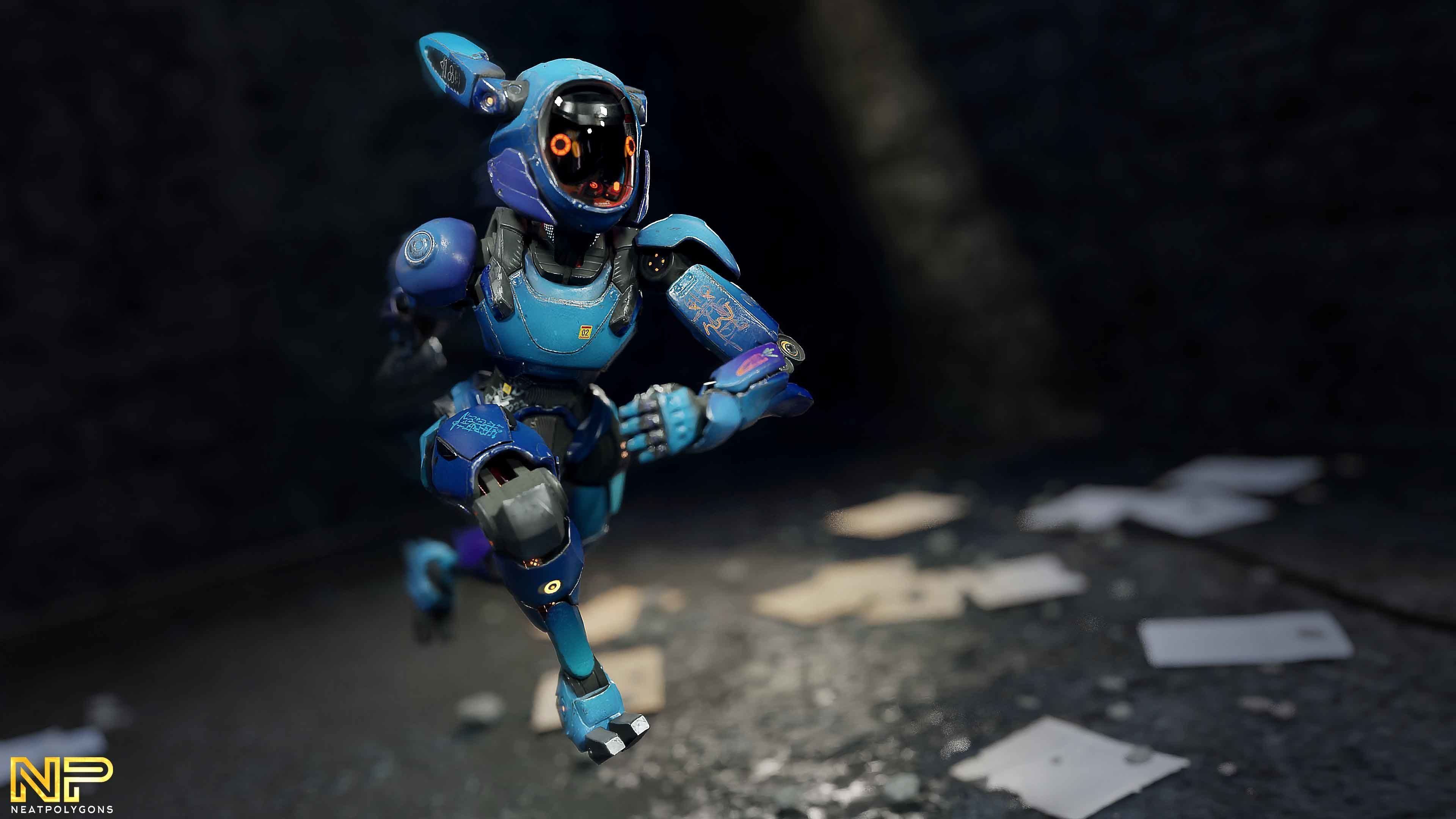 3D model Wabbit Wobot - The antrhopomorphic rabbit SCI-FI ROBOT VR / AR ...