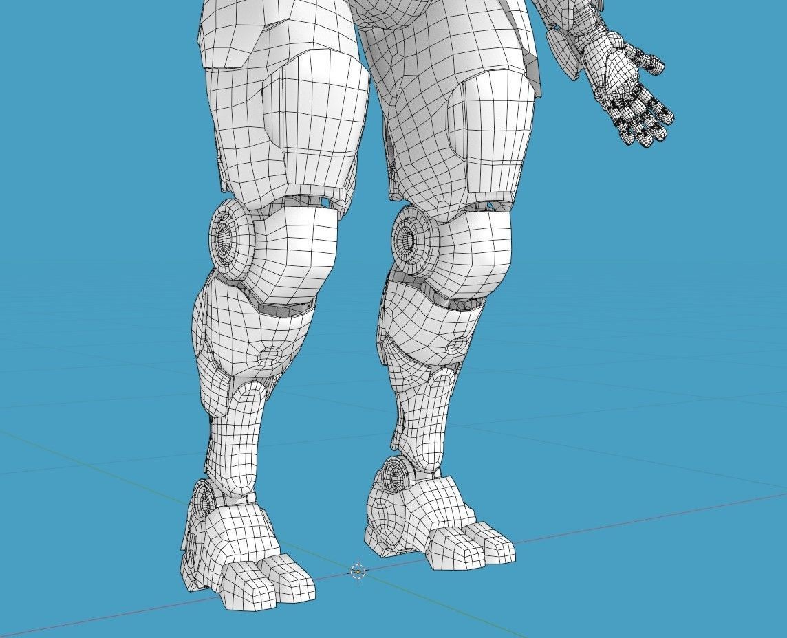 3D model Wabbit Wobot - The antrhopomorphic rabbit SCI-FI ROBOT VR / AR ...