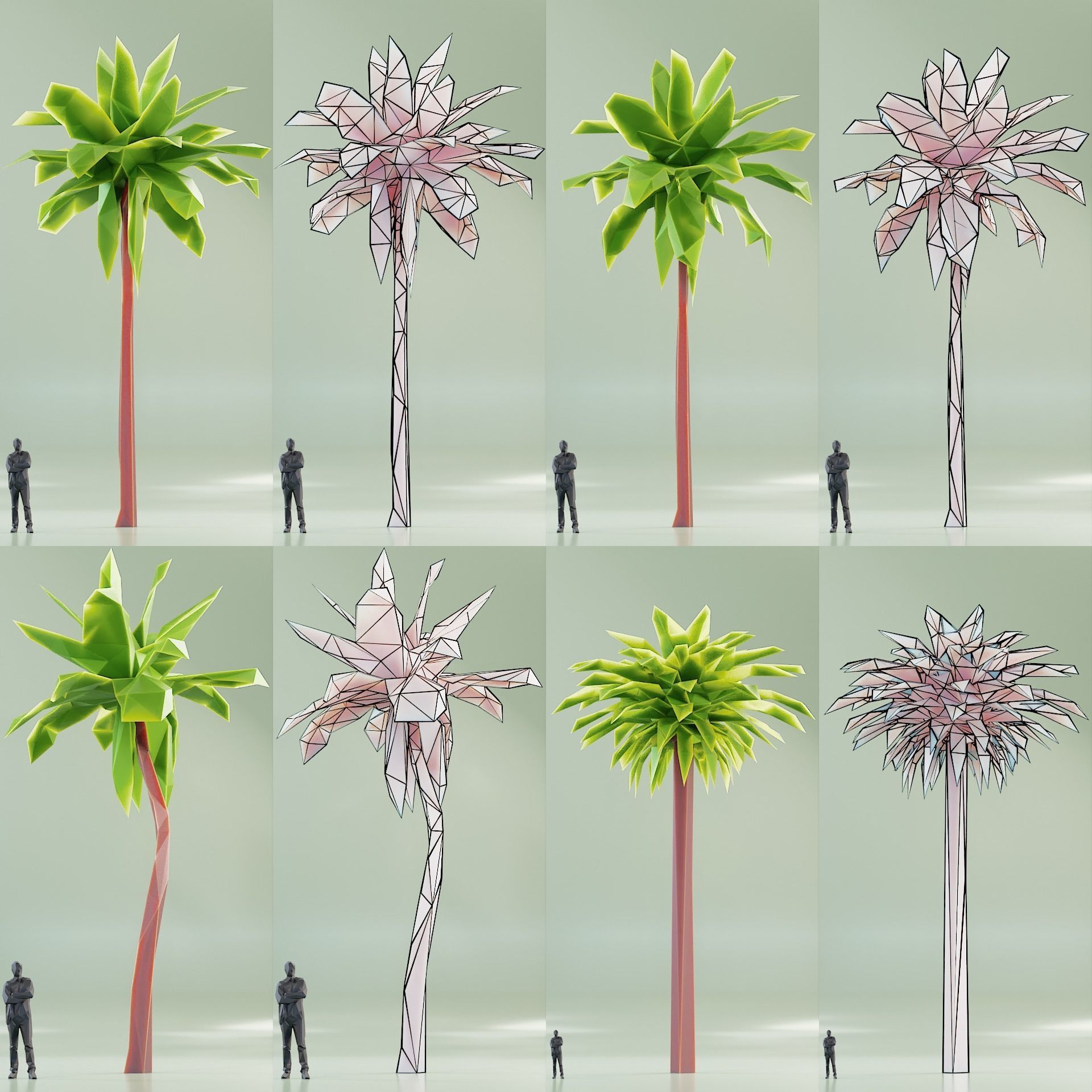 3D model Paper Trees VR / AR / low-poly | CGTrader