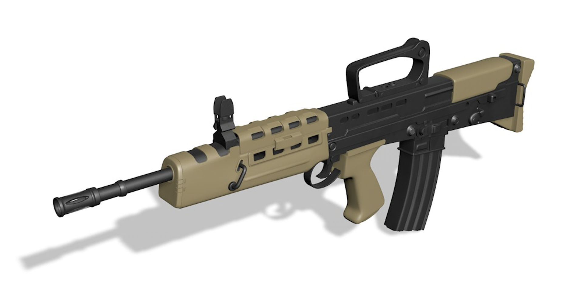 England assault rifle L85A2 3D model | CGTrader