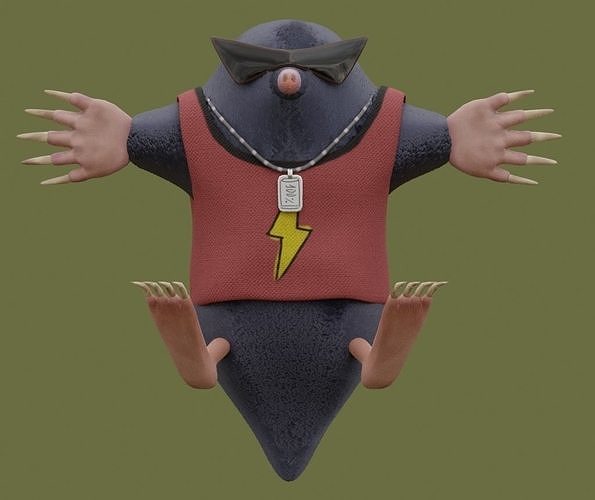 3D model Mole - Game-ready character VR / AR / low-poly | CGTrader