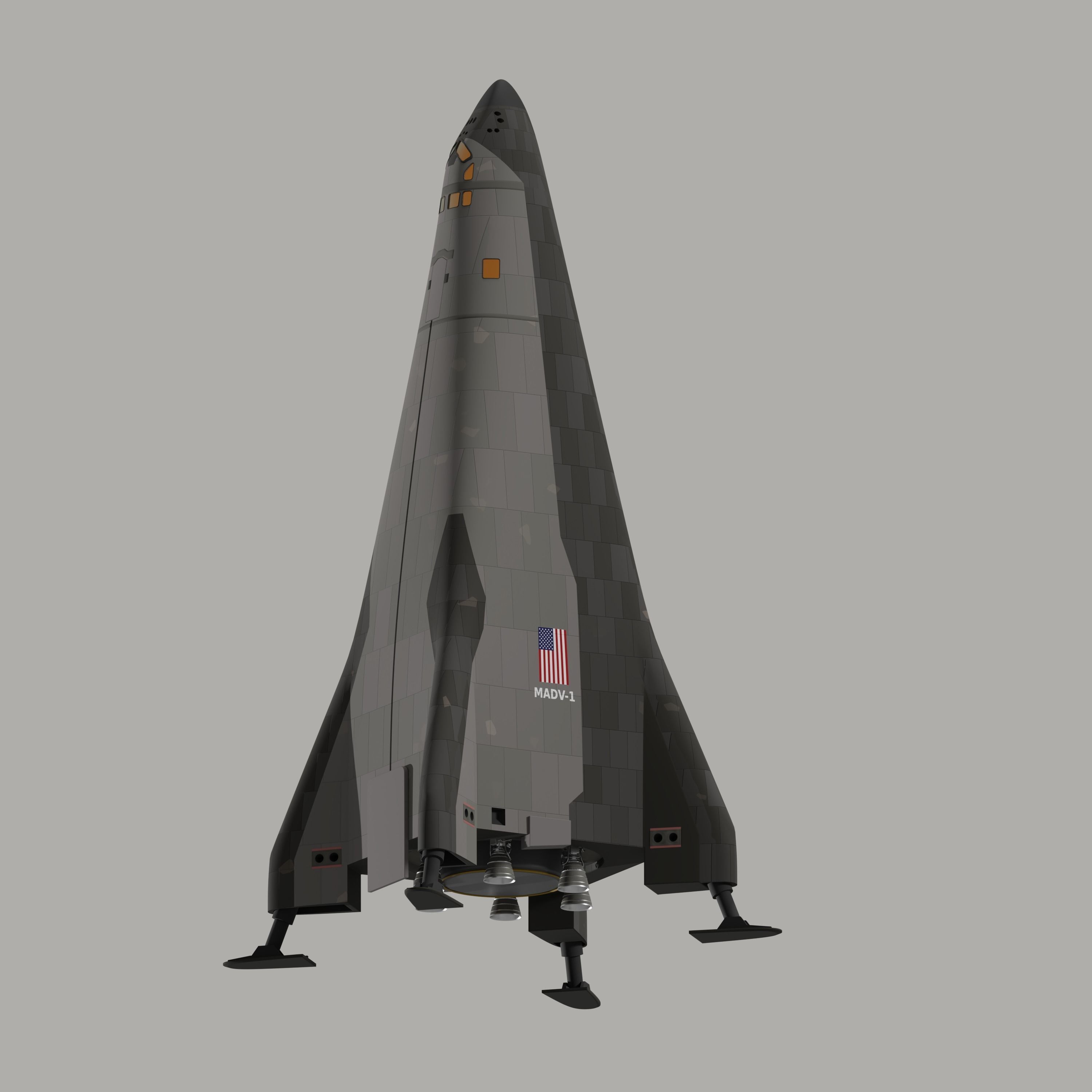 Lockheed Martin Mars Ascent Descent Vehicle 3d Model Cgtrader