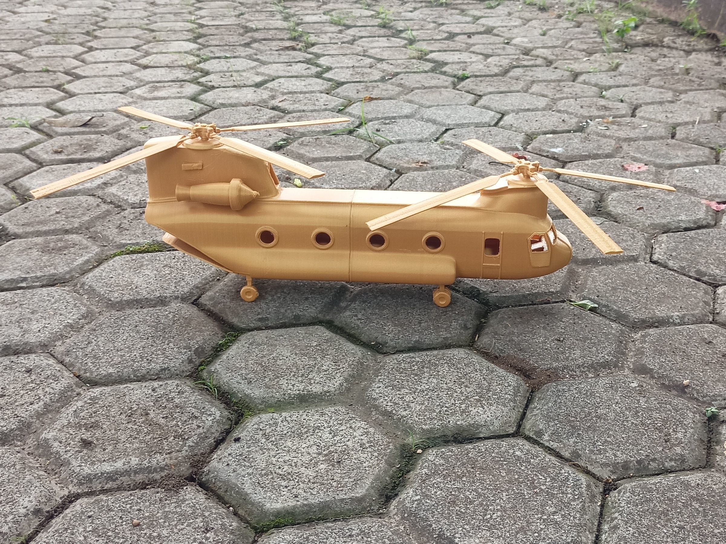 helicopter military cargo ch47 3D model 3D printable | CGTrader