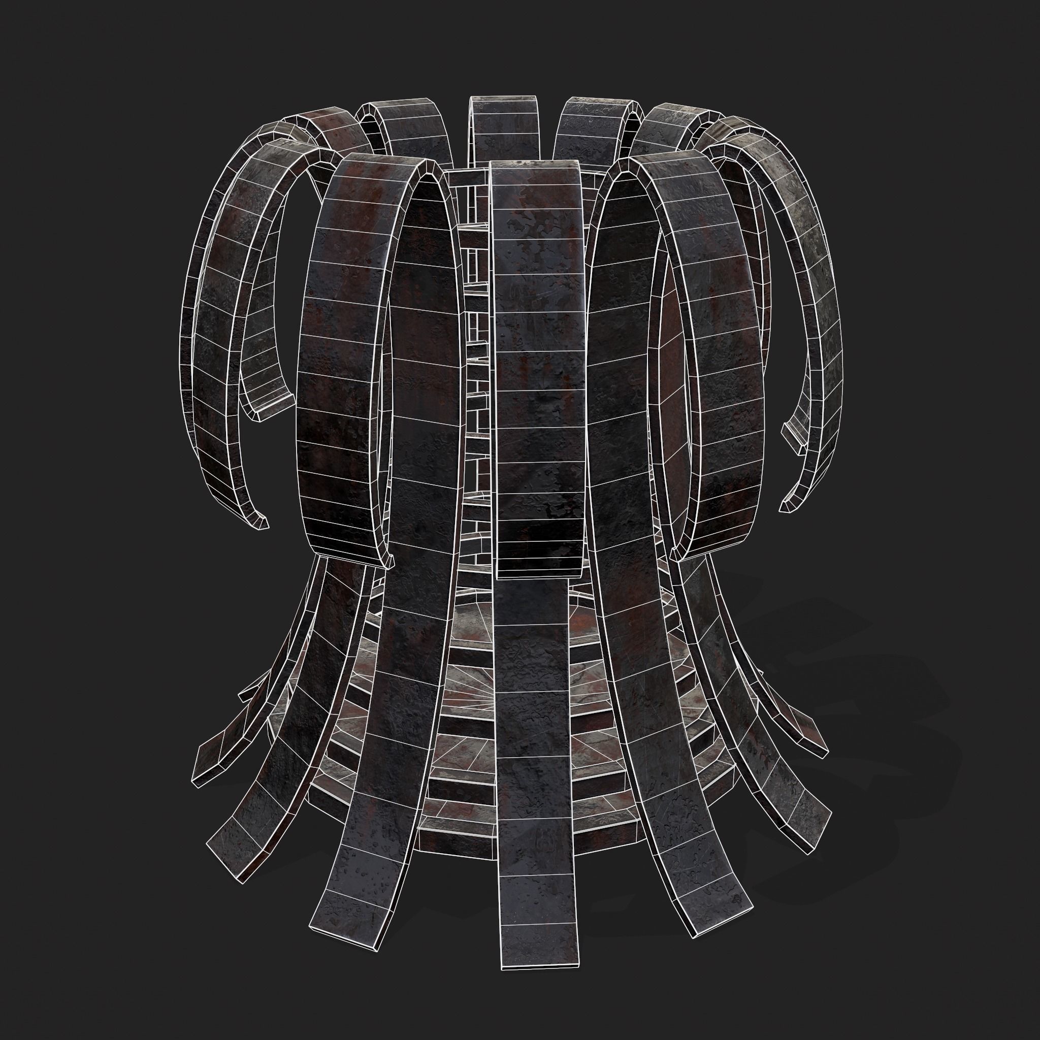 3D model Medieval Cauldron Fire Pit VR / AR / low-poly | CGTrader