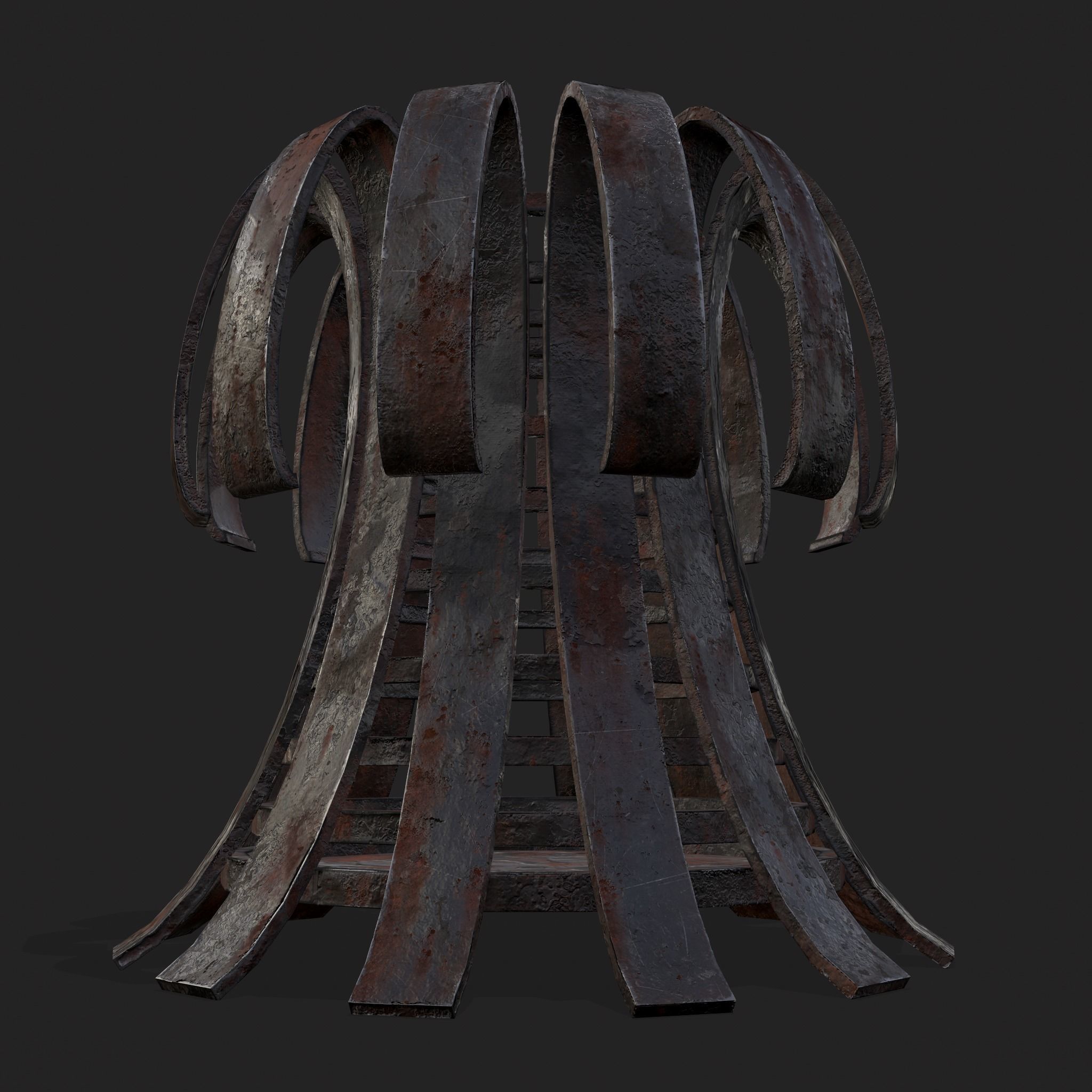 3D model Medieval Cauldron Fire Pit VR / AR / low-poly | CGTrader