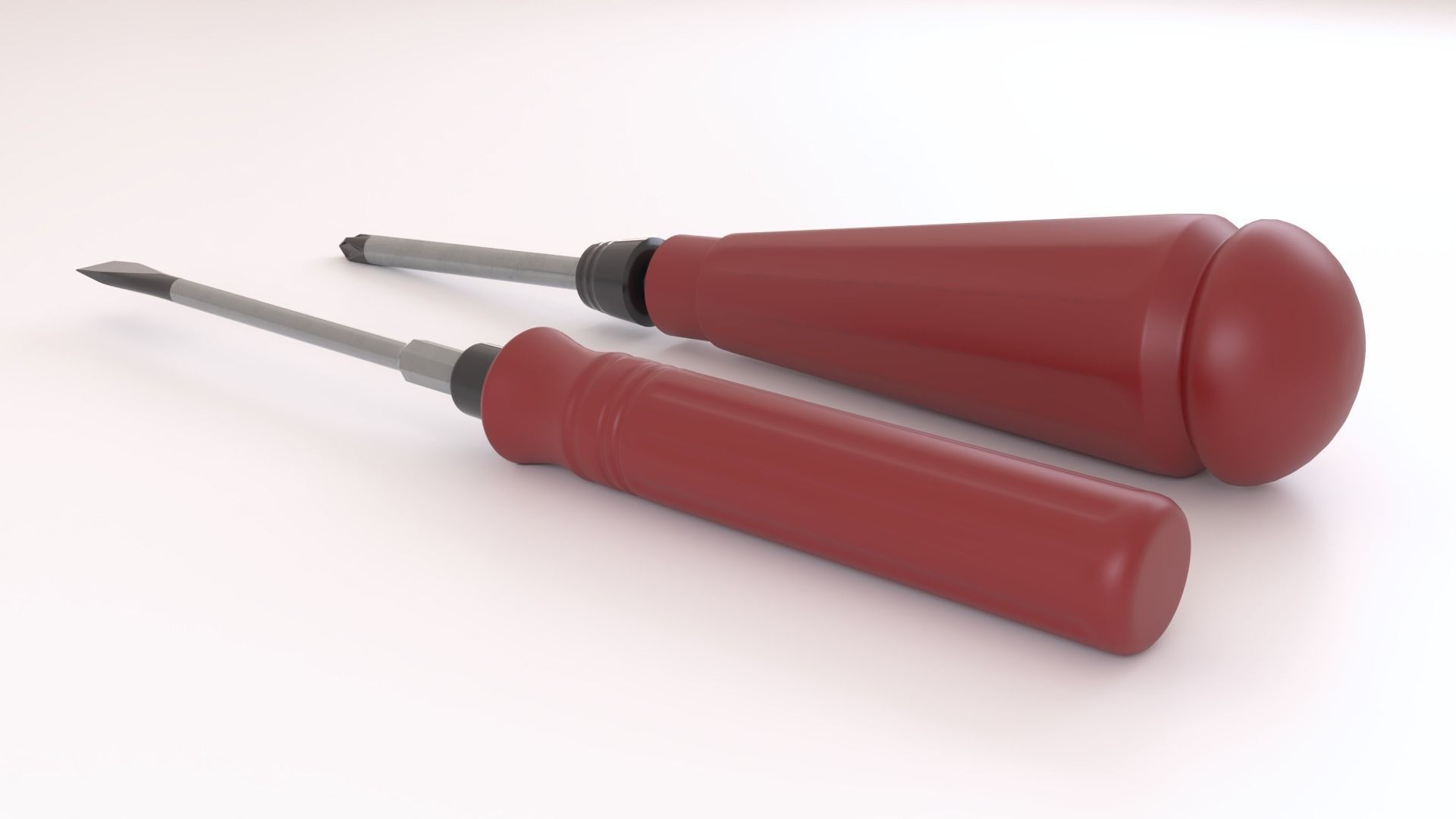 Flathead Screwdriver and Phillips Screwdriver 3D model | CGTrader
