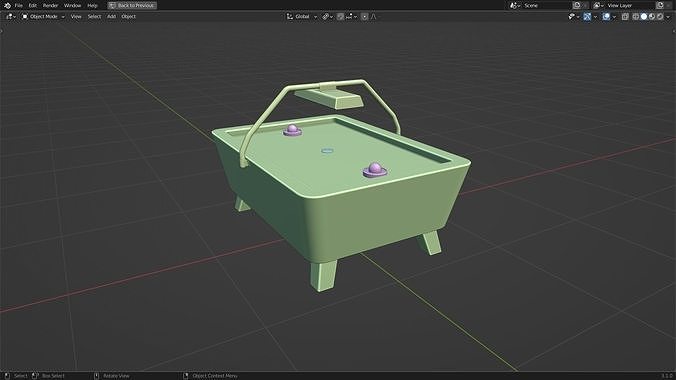 Air Hockey Table 3D model | CGTrader