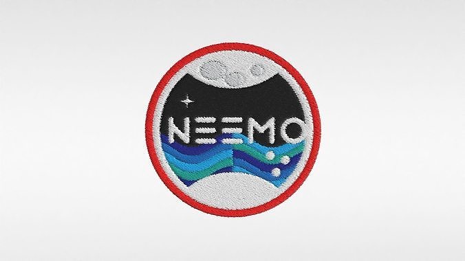 3D model Embroidered Patch NEEMO Mission VR / AR / low-poly | CGTrader