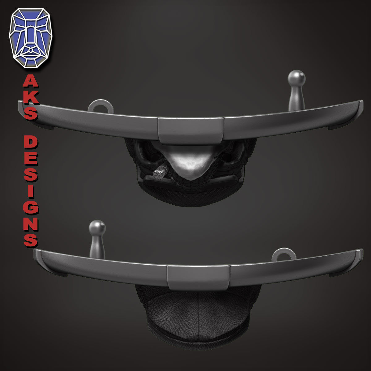 Gangster skull version 2 Belt buckle 3D model 3D printable | CGTrader