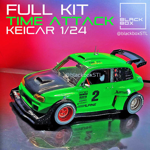 Time Attack Keicar FULL MODELKIT 1-24 3D model 3D printable | CGTrader