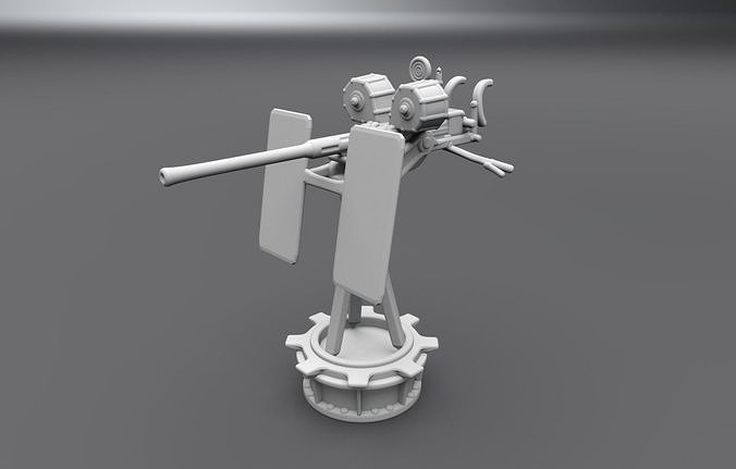 Oerlikon 20mm scale model 3D model 3D printable | CGTrader