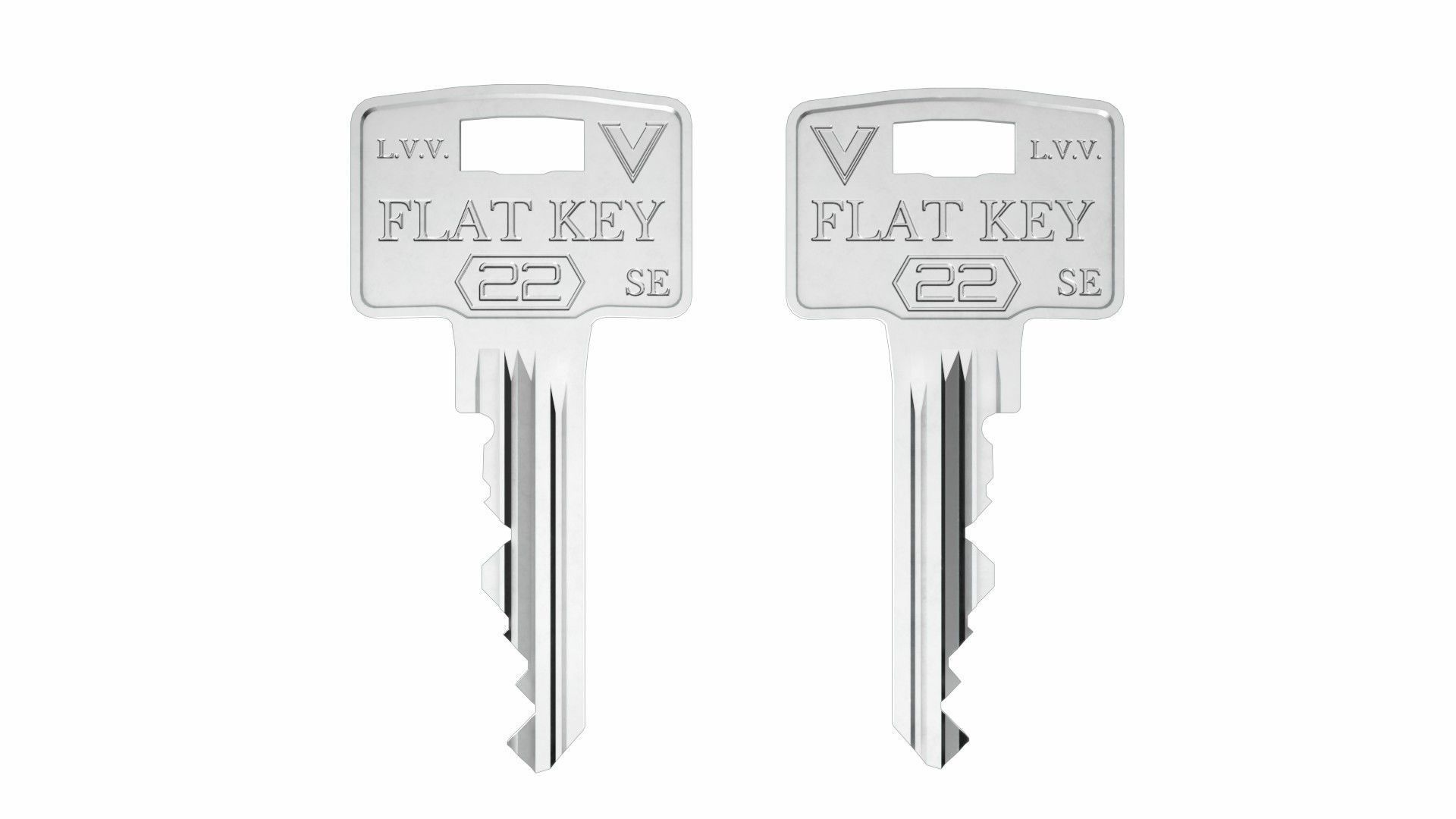 Flat key collection 3D model | CGTrader