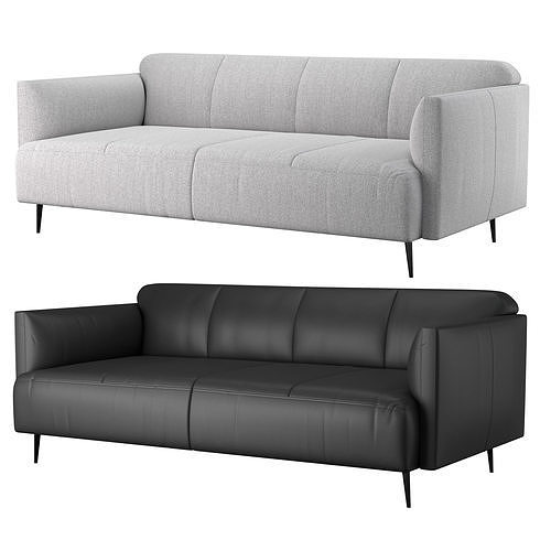 Sofa leather and fabric - Modena 3D model | CGTrader