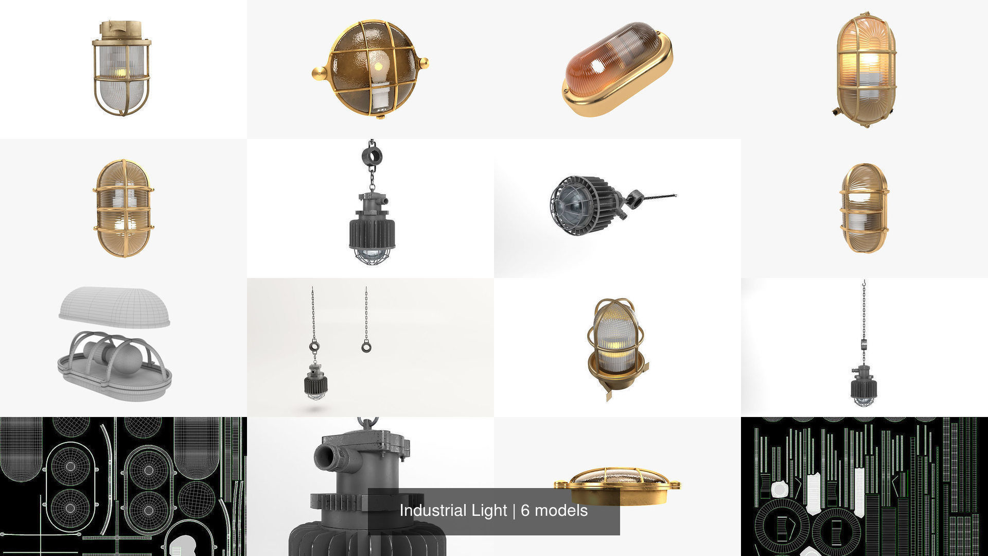 Industrial Light 3D Model Collection | CGTrader