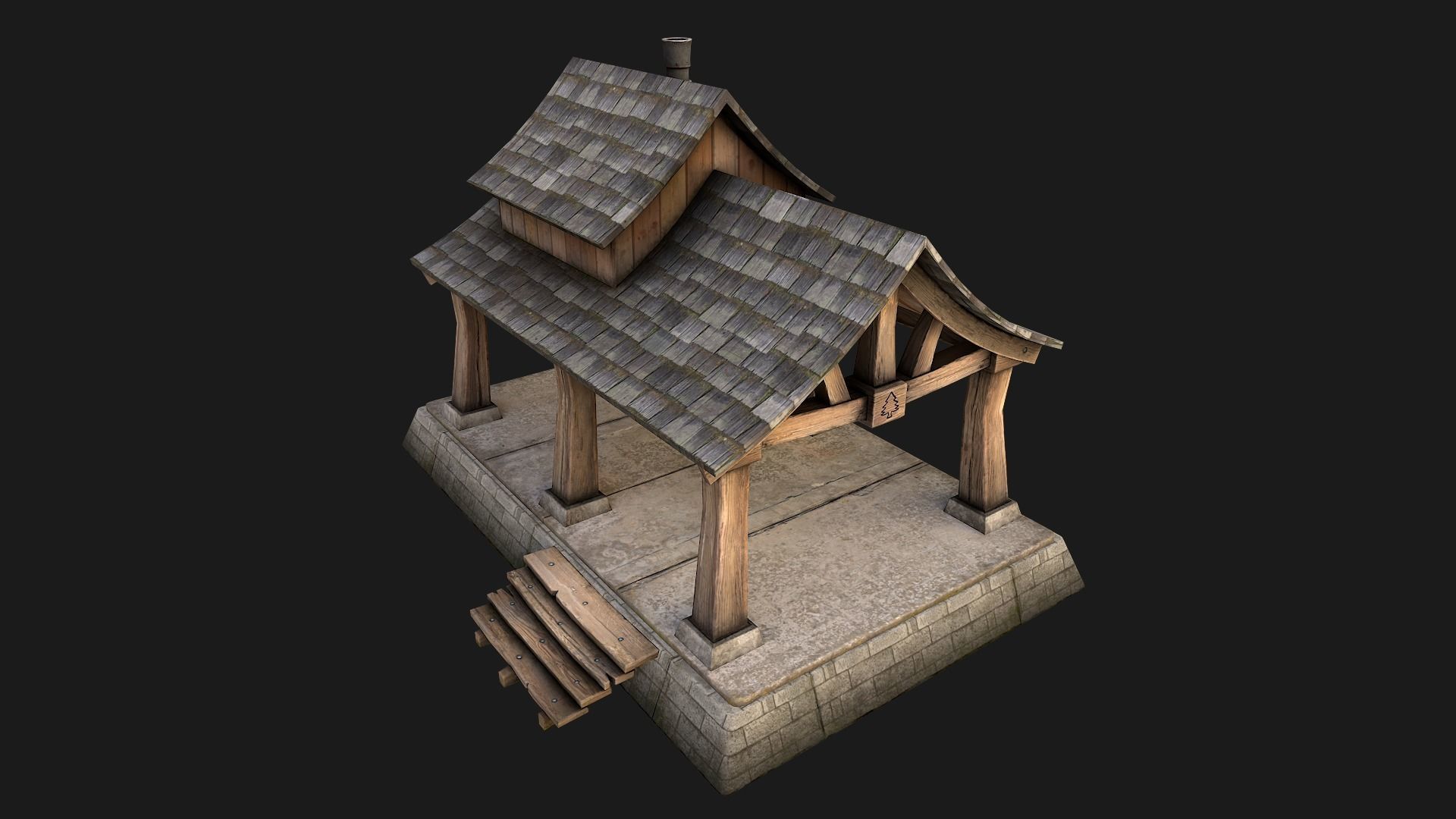 3D model Medieval Storage VR / AR / low-poly | CGTrader