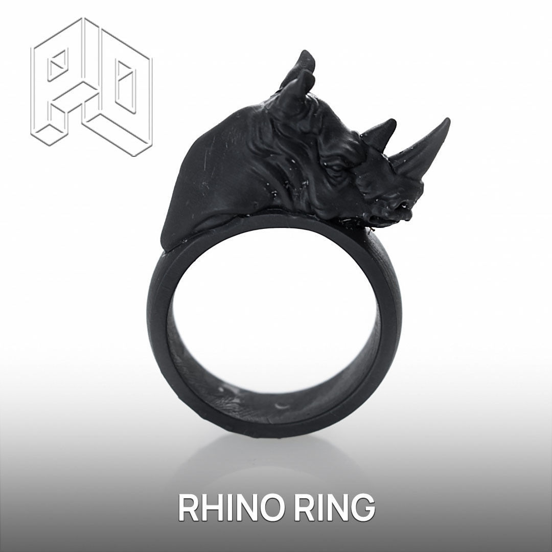 Rhino Ring - Statement Ring - 3d Printable 3D model 3D printable | CGTrader