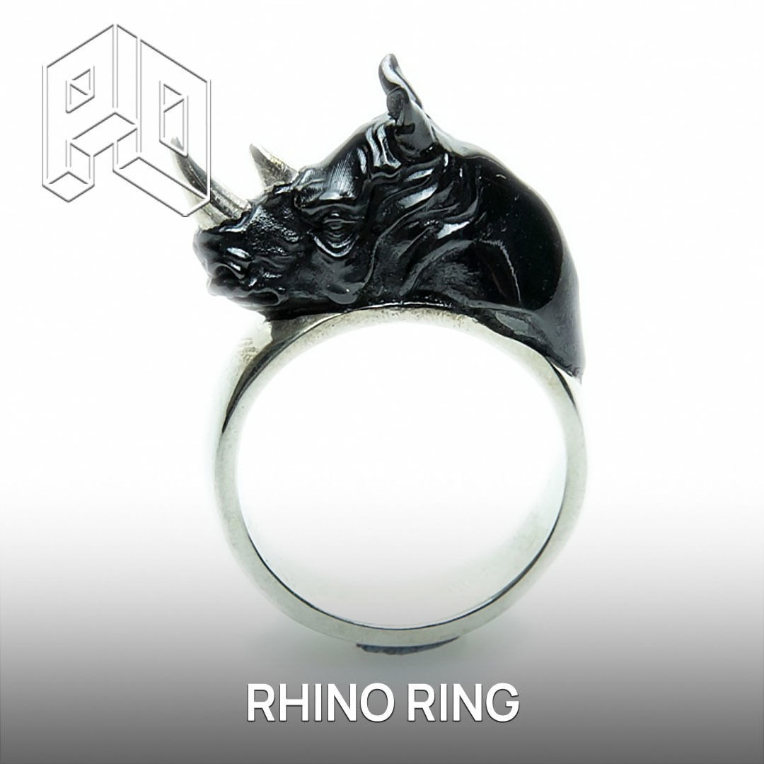 Rhino Ring - Statement Ring - 3d Printable 3D model 3D printable | CGTrader