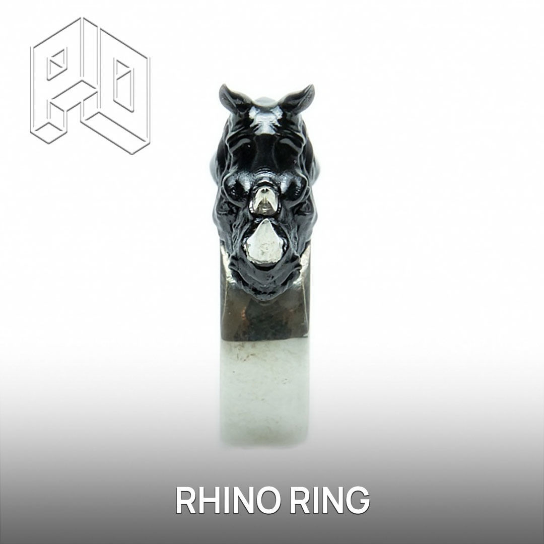 Rhino Ring - Statement Ring - 3d Printable 3D model 3D printable | CGTrader