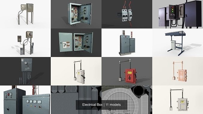 Electrical Box 3D Model Collection | CGTrader