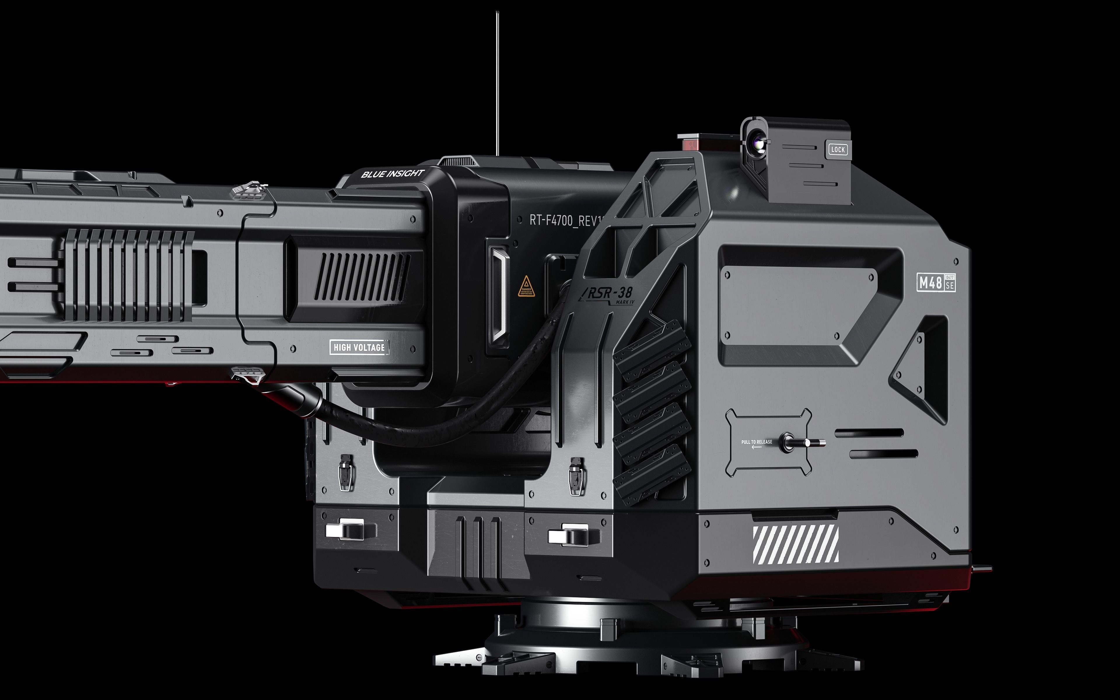 Scifi Laser Turret 3D model | CGTrader