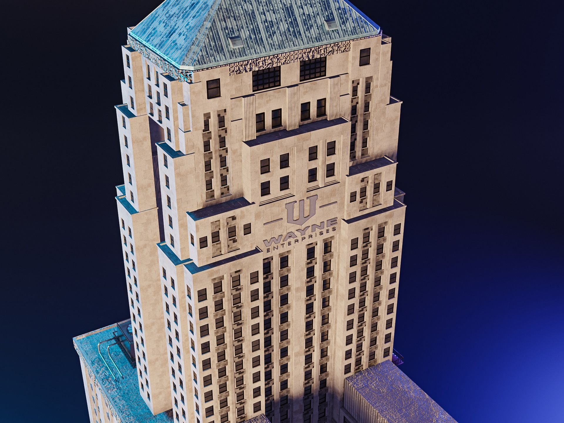 Wayne Tower - Batman Begins 3D model | CGTrader