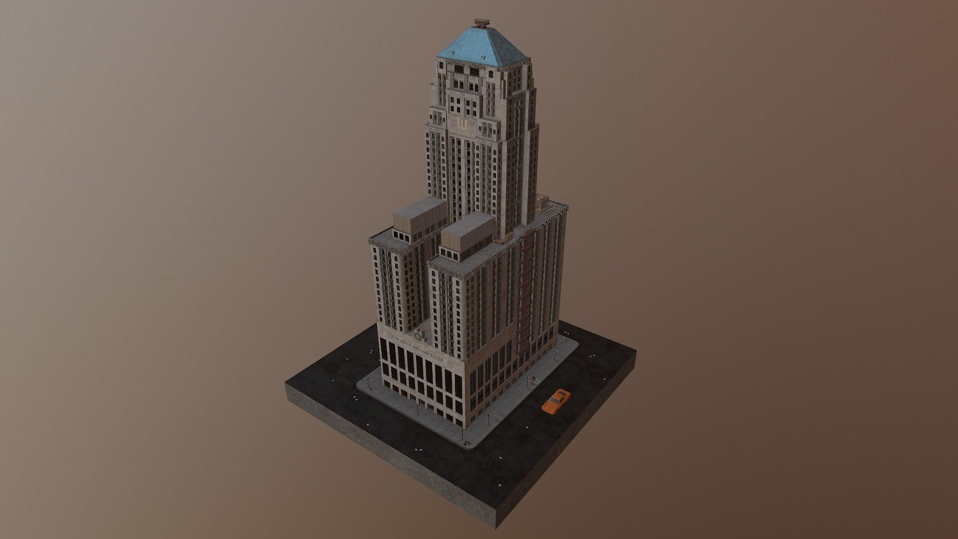 Wayne Tower - Batman Begins 3D model | CGTrader