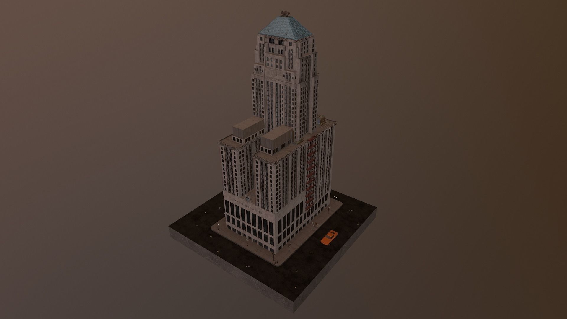 Wayne Tower - Batman Begins 3D model | CGTrader