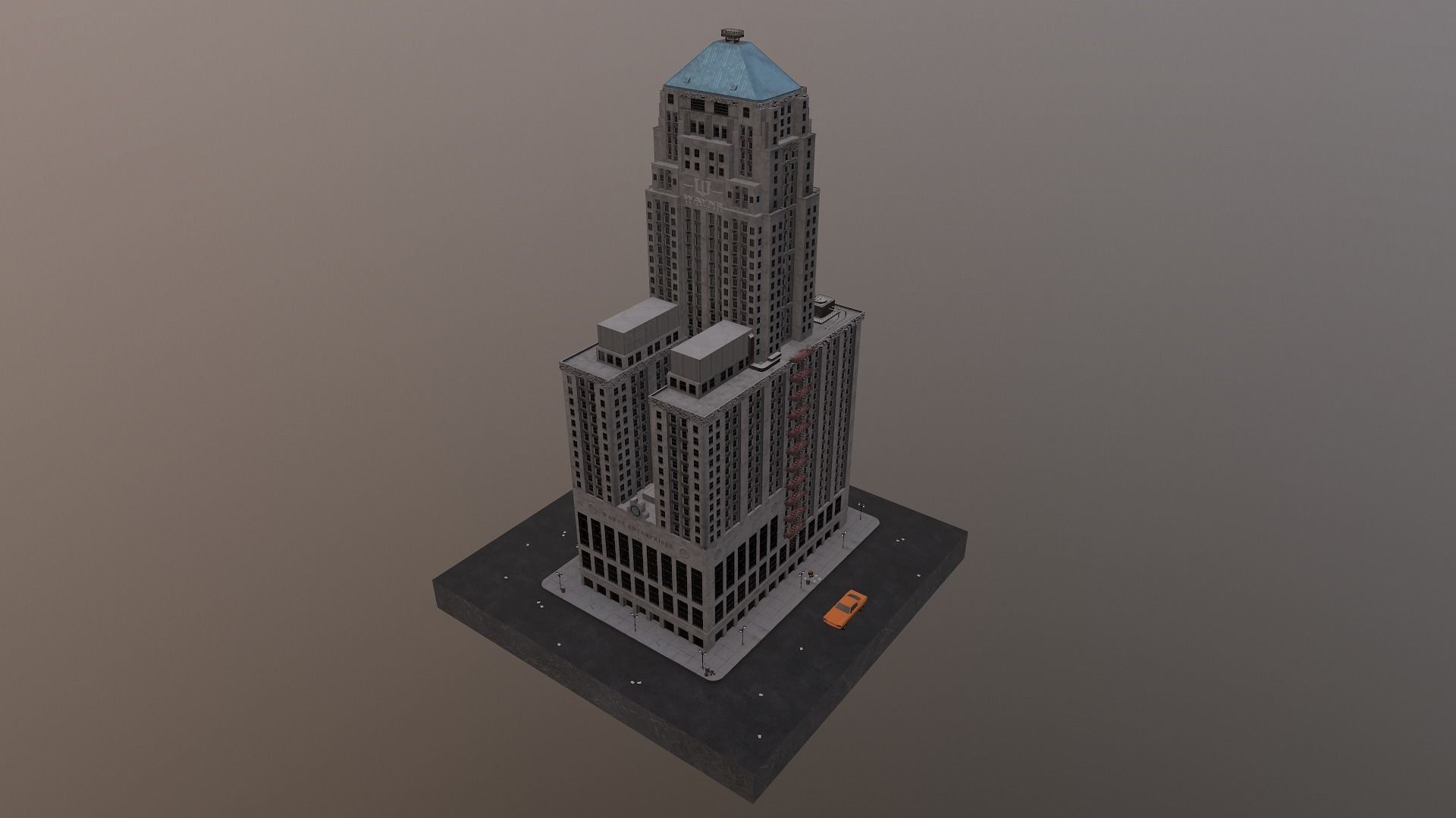 Wayne Tower - Batman Begins 3D model | CGTrader